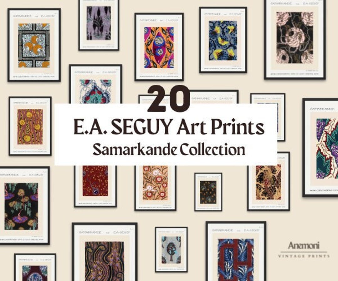 EA SEGUY Gallery Wall Set | Botanical Print | Art Deco Prints | Art ...