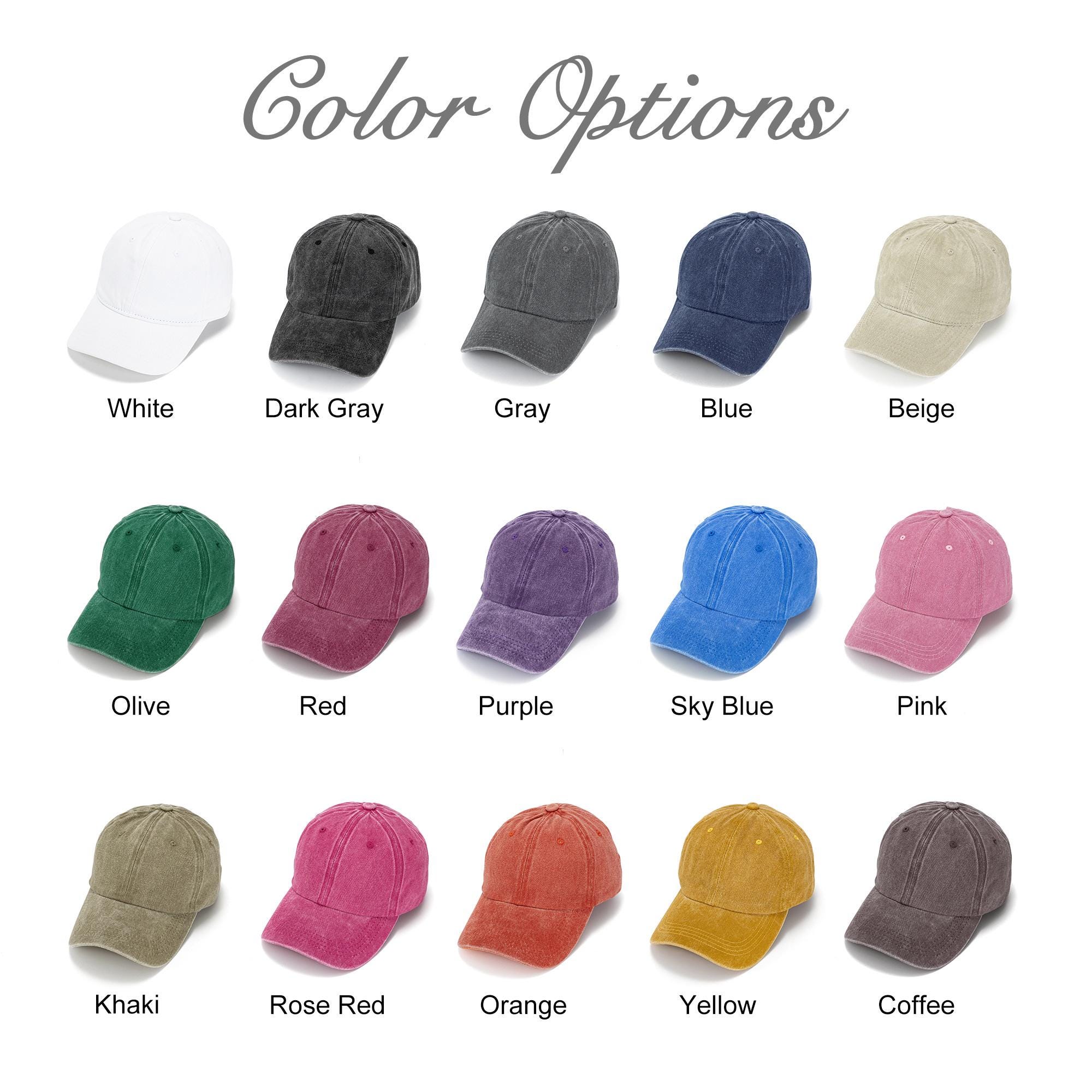 Personalized Text Hat, Custom Logo Embroidered Hat, Vintage Style ...