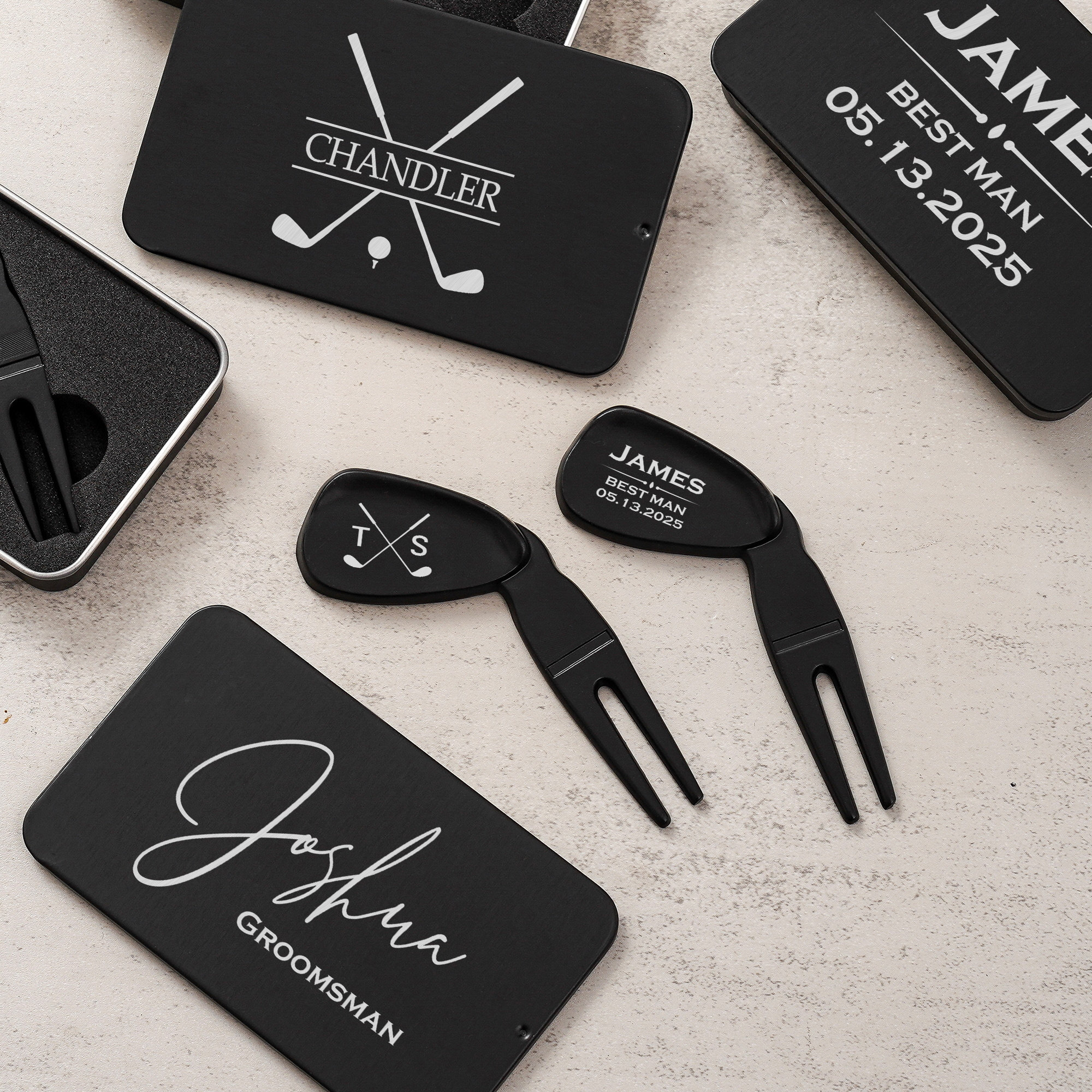 Personalized Groomsmen Golf Divot Tool | Custom Engraved Divot Tool ...