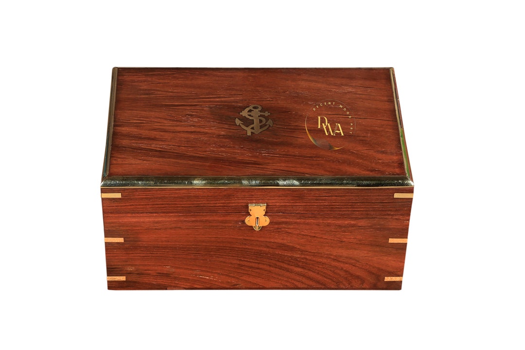 Wooden Gift Boxes Large Memory Box for Keepsakes, Decorative Boxes With ...