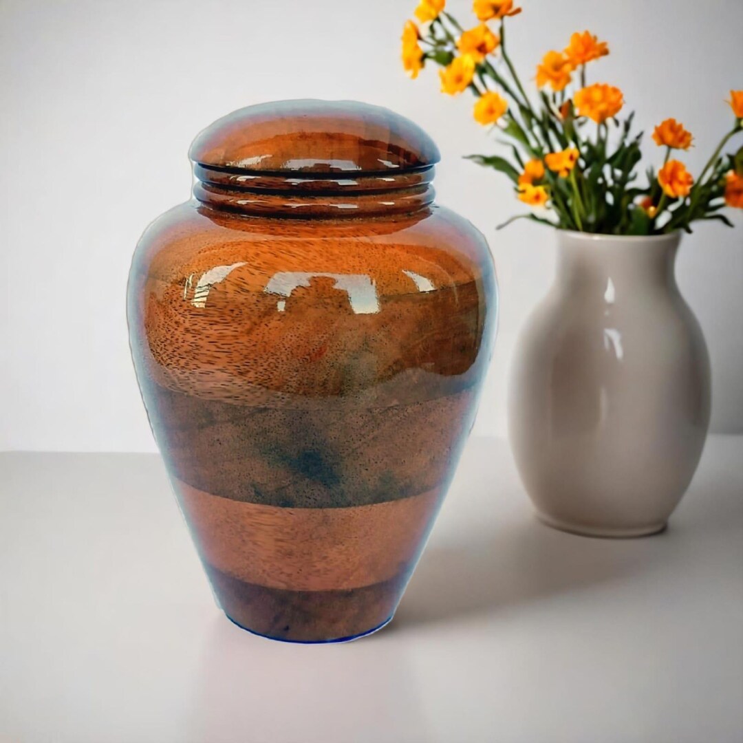 Personalized Wooden Urn Box for Human Ashes, Cremation Urn for Adults ...
