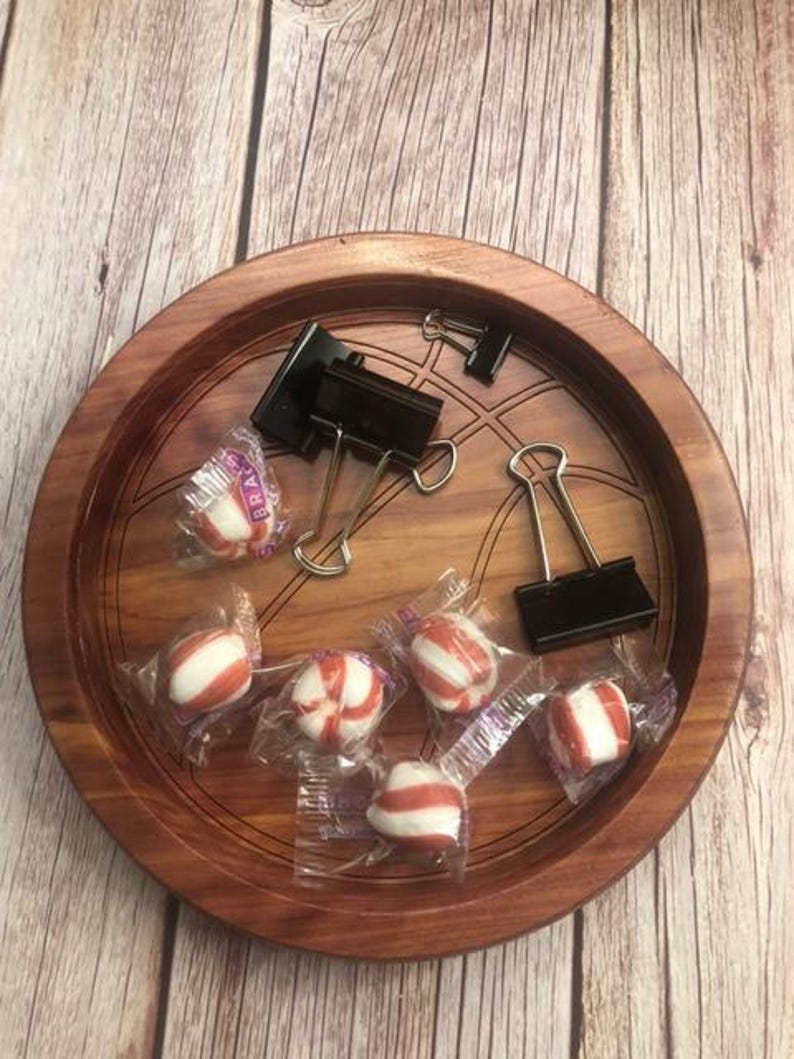 Basketball Organizer Catch-all Tray – Cedar Wood Organizer – Perfect ...