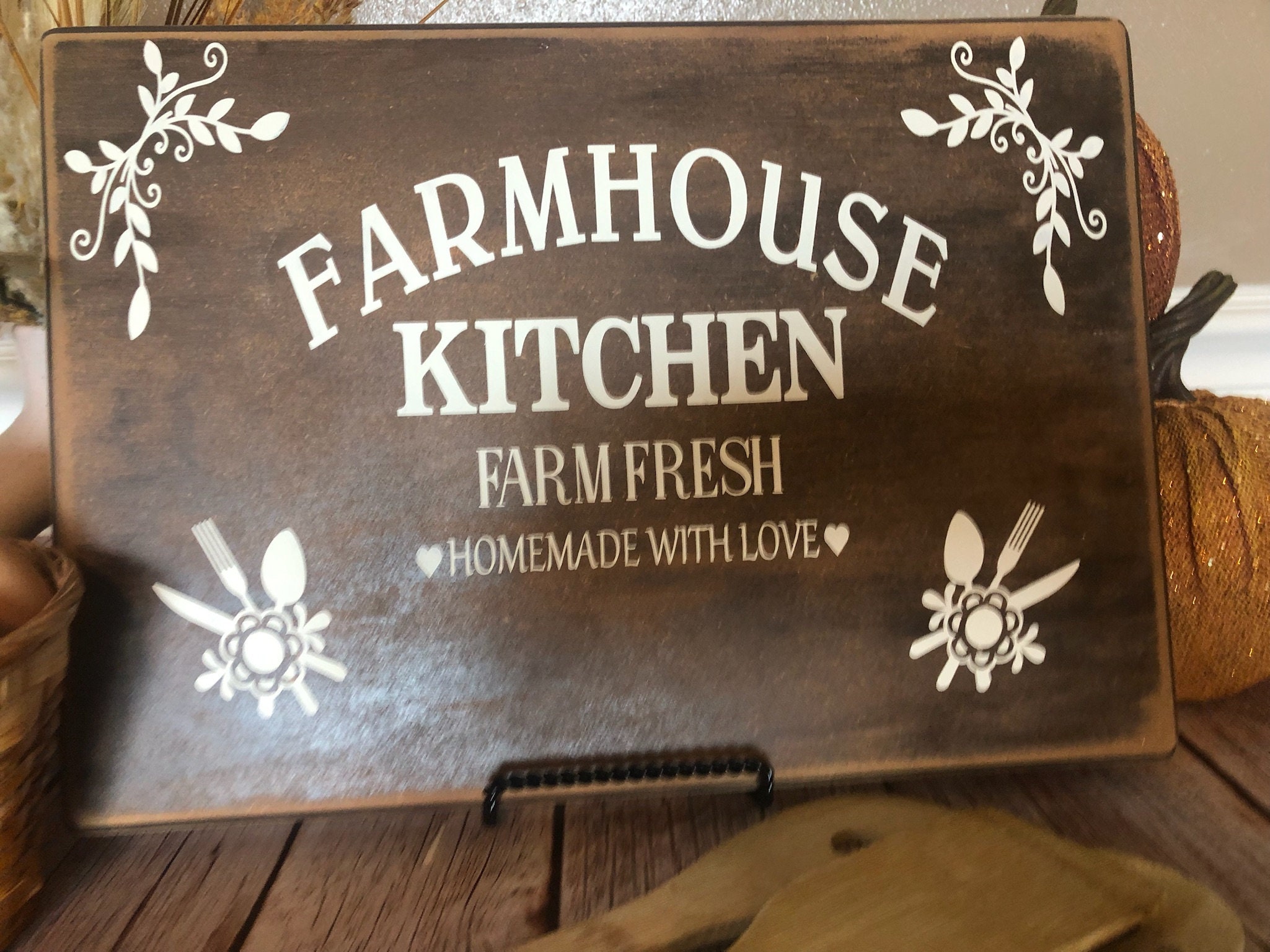 Farm Kitchen Sign Farmhouse Kitchen Sign Rustic Farmhouse Design ...