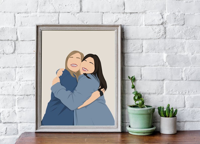 Faceless Portrait With Smile Custom Minimal Illustration No Face ...