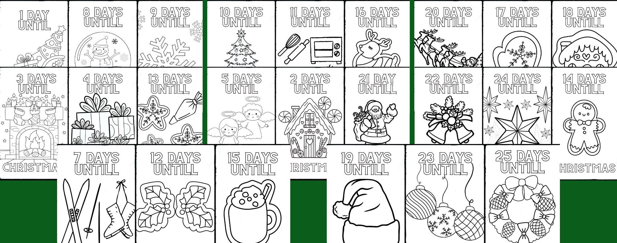 Christmas Advent Coloring Pages, Printables, Printable Coloring Pages ...