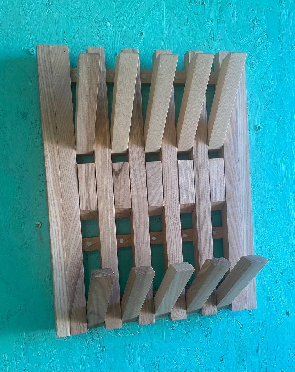Wall Mount Organizer Piano.natural Wood.double Layer Coat Racks for ...