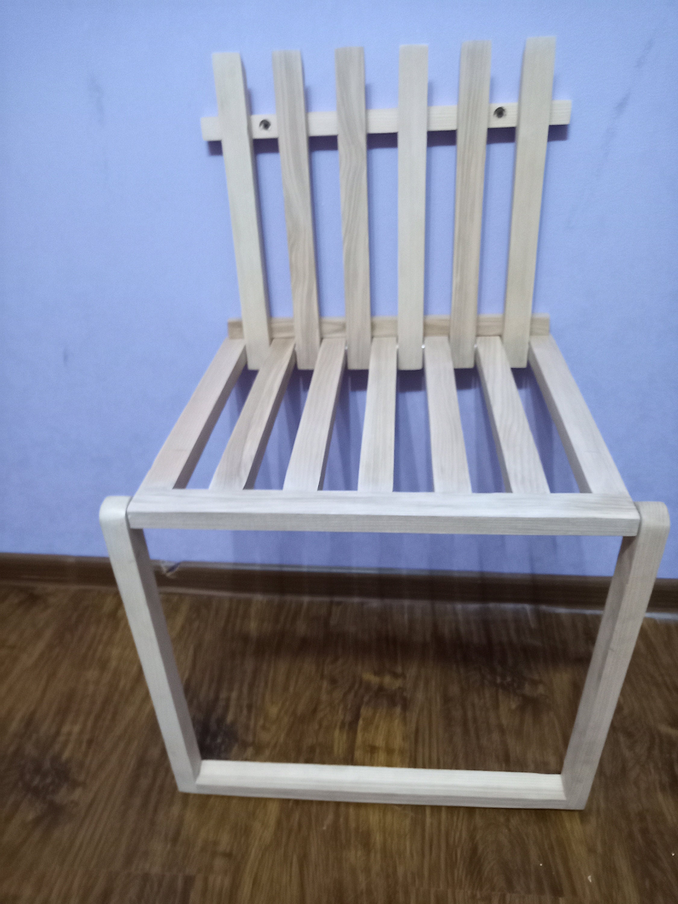 Hallway Bench Transformer, Folding Chair. Natural Wood, Handmade - Etsy