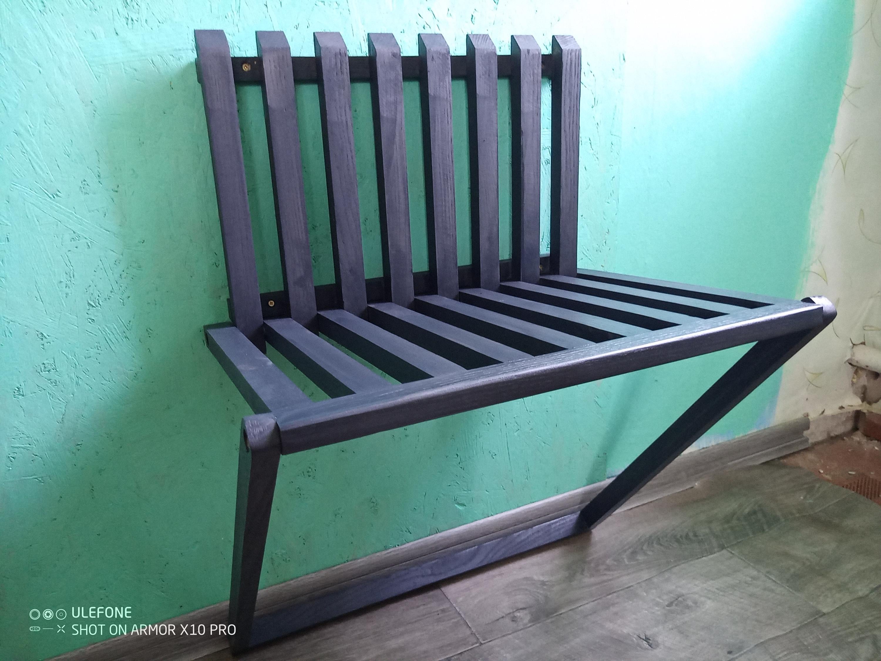 Wall-mounted Folding Chair for Hallways.hallway Bench Transformer.ash ...