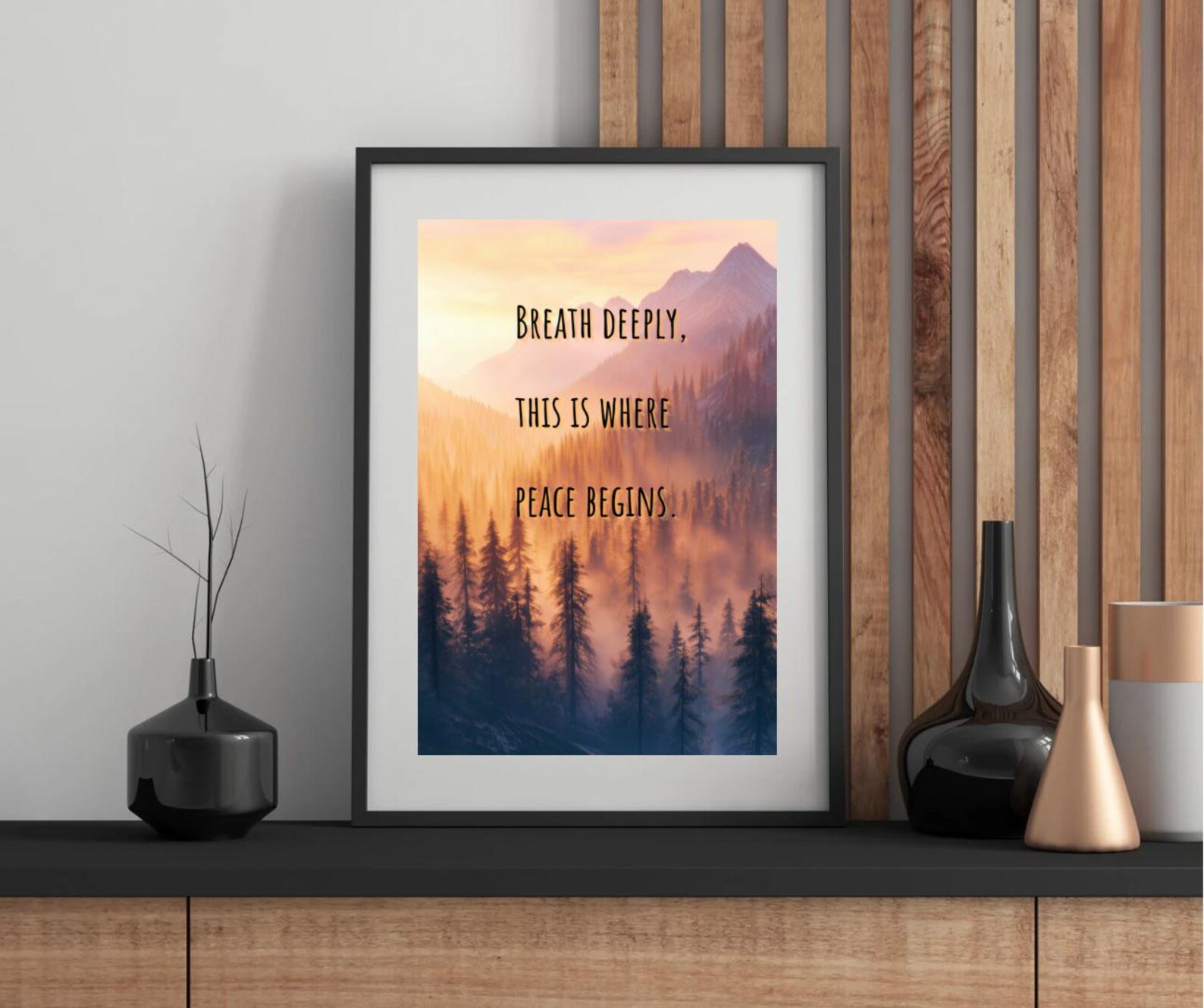 Peace Quote Art Portrait, Girly Wall Art, Trendy Gallery Wall Print ...