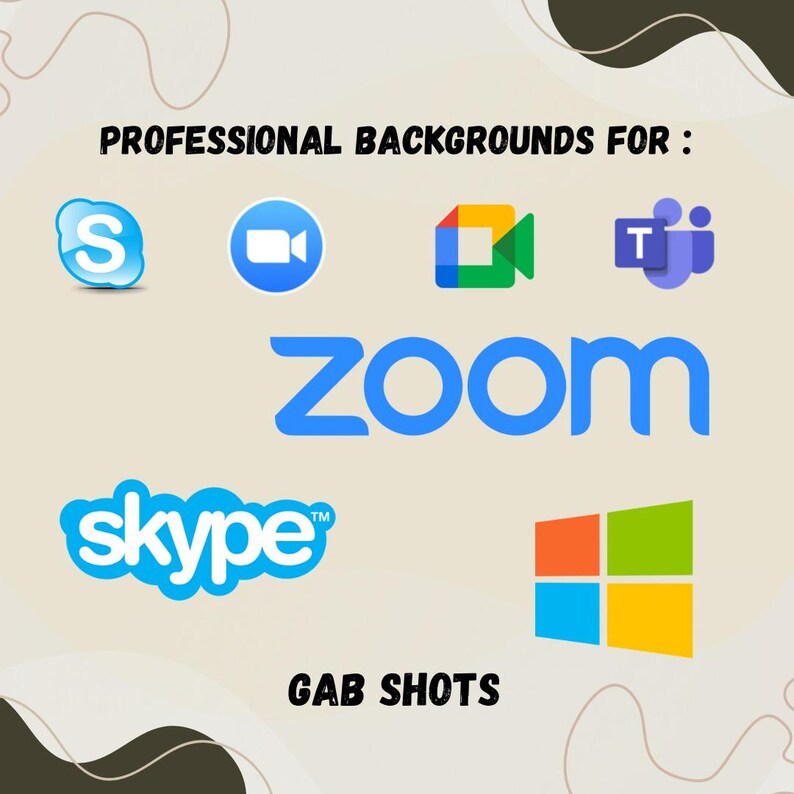 Zoom Virtual Office 4 Pics, Background Office, Backdrop Zoom ...