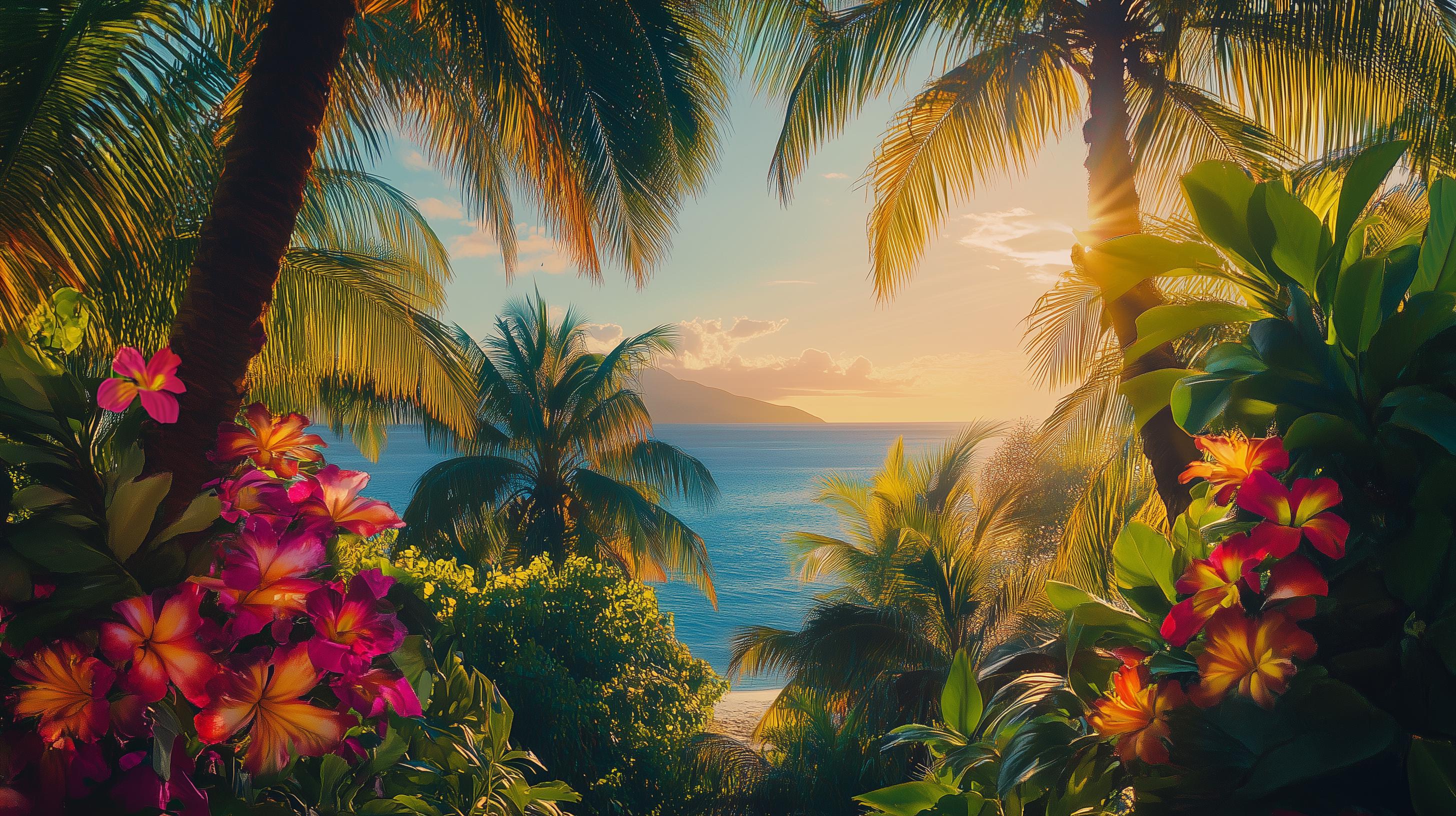 Zoom Office in a Tropical Environment 5 Pics, Zoom Virtual Office ...
