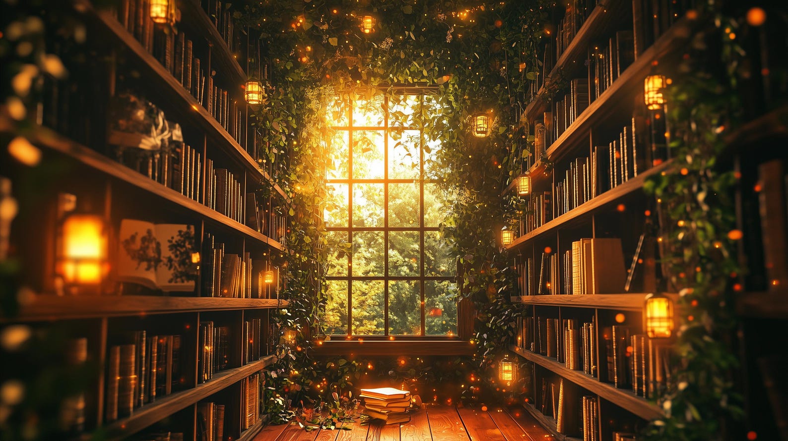Zoom Fantasy Library Background 4pics, Zoom Virtual Office, Background ...