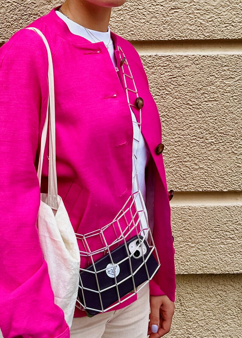 Handmade Crossbody Bead Bag With Glass Beads in Square Pattern - Etsy