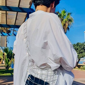 Handmade Crossbody Bead Bag With Glass Beads in Square Pattern - Etsy