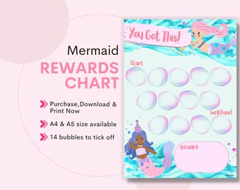 Printable Fairy Kids Rewards Card, REWARD Sticker Chart, Kids Prize ...