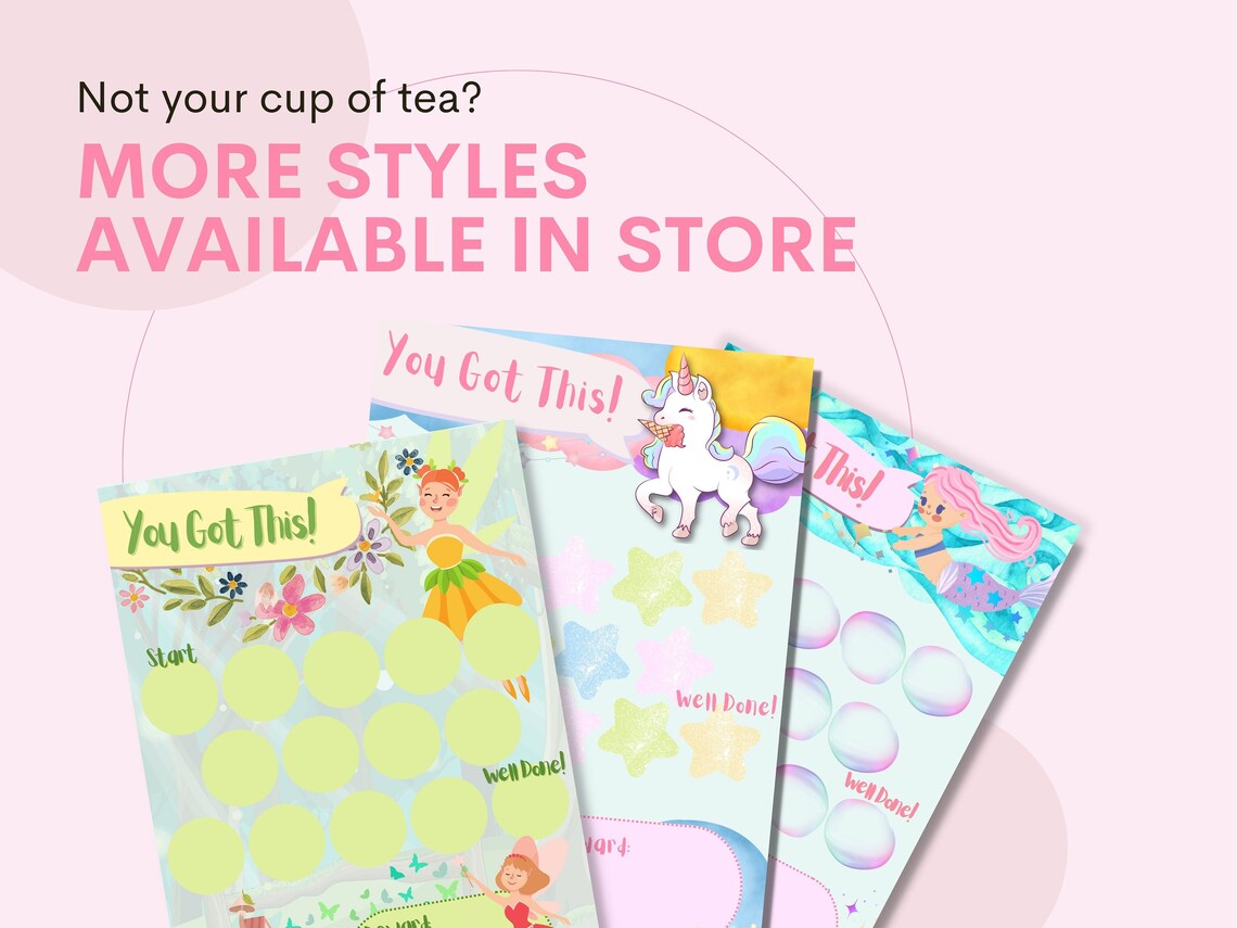 Printable Mermaid Themed Kids Rewards Card REWARD Sticker - Etsy