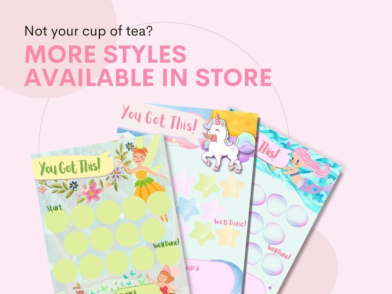 Printable Mermaid Themed Kids Rewards Card, REWARD Sticker Chart, Kids ...