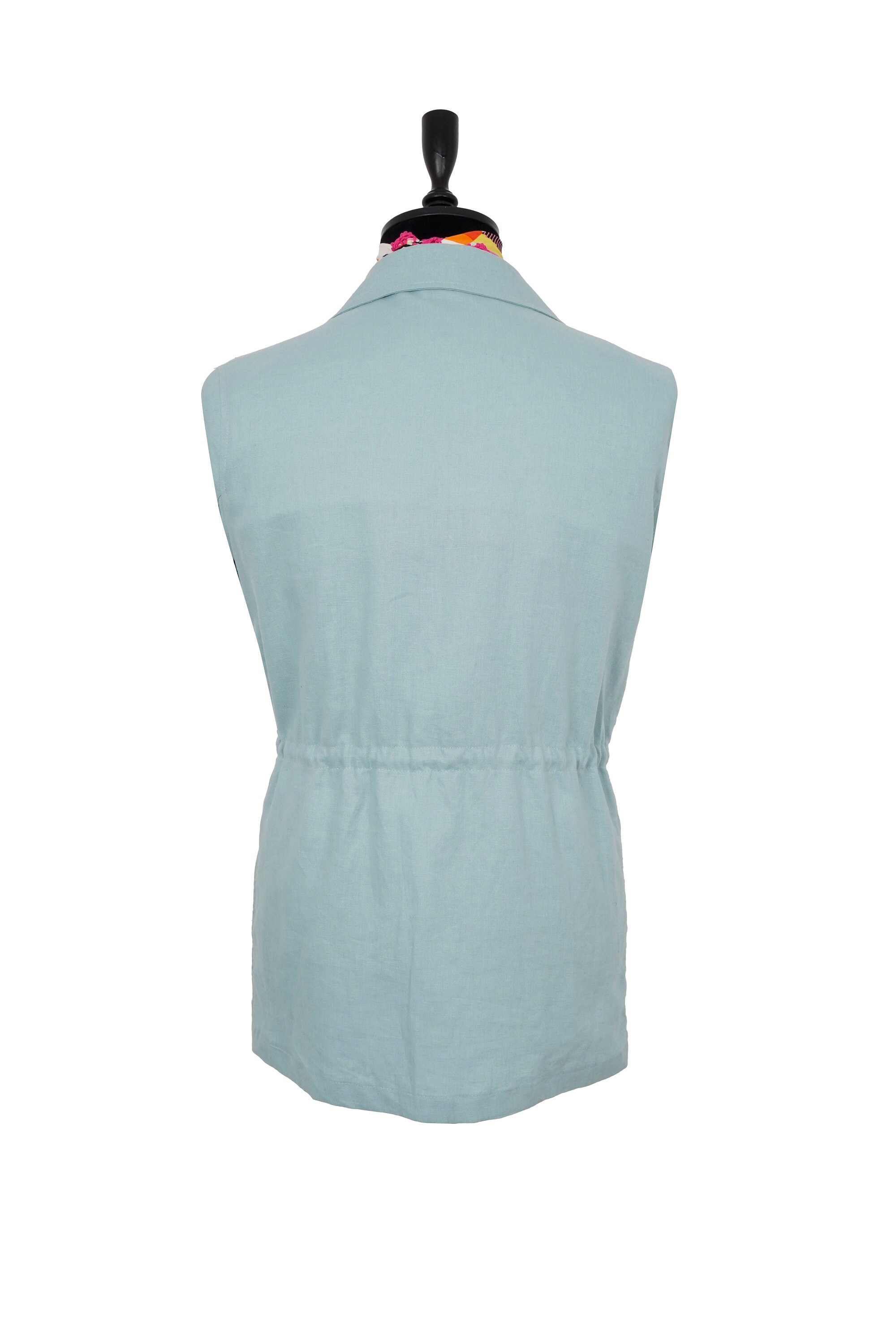 Pure Linen Baby Blue Safari Jacket - Etsy