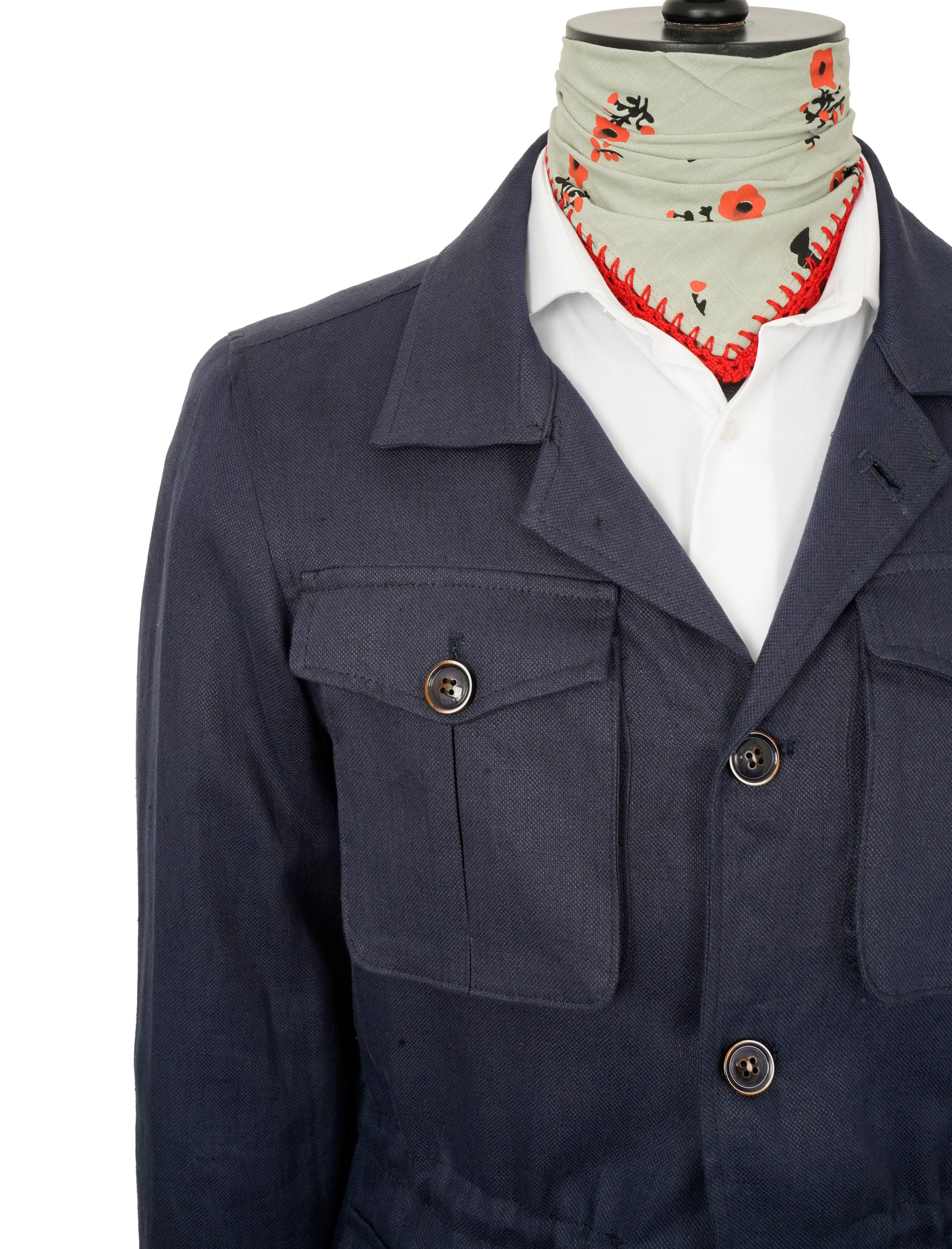 Pure Linen Special Navy Safari Jacket - Etsy