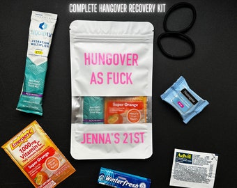 21st Birthday Hangover Kit - Etsy