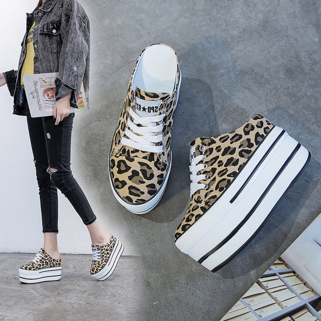 Women's Double Decker Hi Platform Canvas Shoes - Etsy