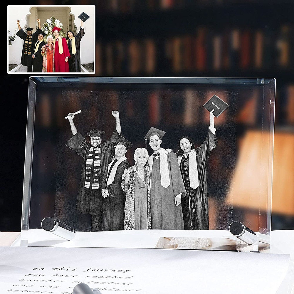Graduation Gift3d Crystal Photo Personalized Gift With - Etsy