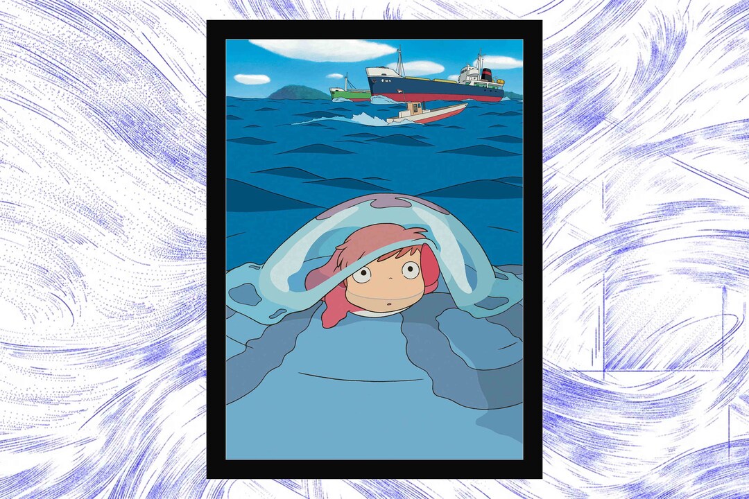 Ponyo Classic Anime Poster Framed and Unframed Options Available - Etsy