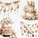 Boho Easter Watercolour Clipart, 20 Transparent PNG 300 Dpi, Rustic ...