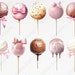 Cakepops Watercolour Clipart Bundle, 20 Transparent Isolated PNG 300 ...