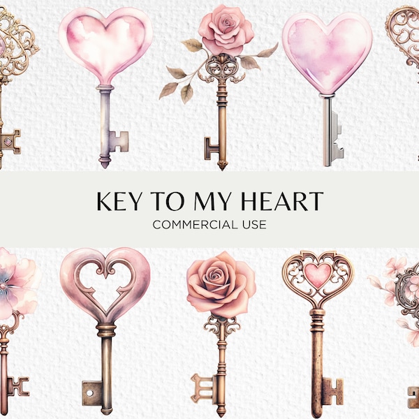Key to My Heart - Etsy
