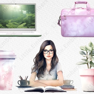 Teachers Life Watercolour Clipart Bundle, 24 Transparent PNG 300 Dpi ...