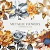Copper Flowers Watercolour Clipart Bundle, 18 Transparent PNG Images ...