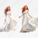 Redhead Brides Watercolour Clipart Bundle, 18 Transparent PNG 300 Dpi ...