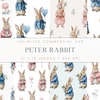 Peter Rabbit Pattern, Easter Printable Paper, 12x12 Inch, Background ...