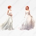 Redhead Brides Watercolour Clipart Bundle, 18 Transparent PNG 300 Dpi ...