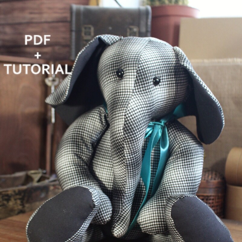Elephant Sewing Pattern - Etsy