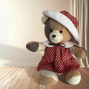 Memory Bear Pattern Easy 14" Clothes for Bear Sewing Pattern Simple ...