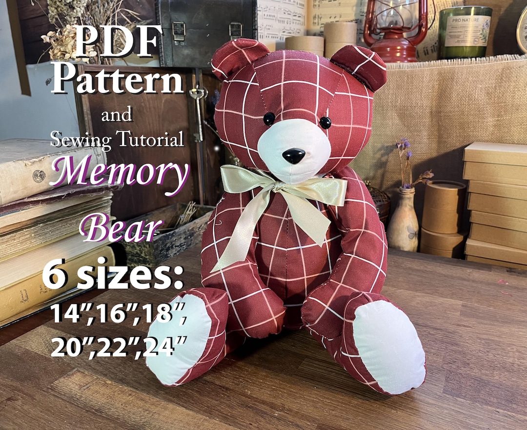 Memory Bear Sewing Pattern: Easy Memorial Keepsake (PDF Pattern) - Etsy