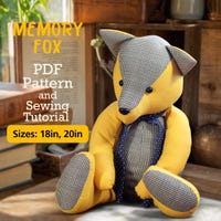 Fox Sewing Pattern, Plush Fox, Realistic Fox PDF, DIY Fox Pattern ...