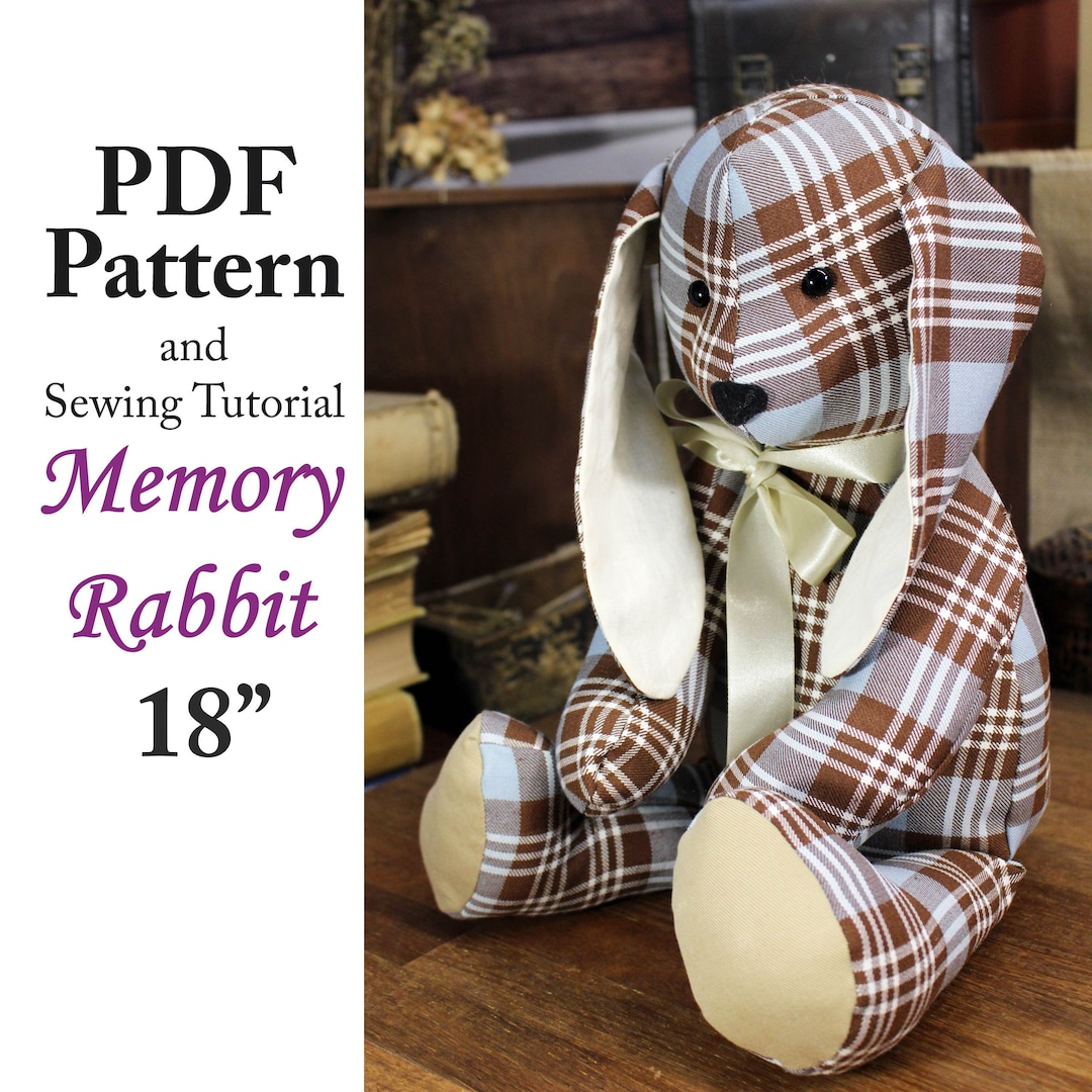 Rabbit Pattern Big Bunny Cute Bunny Stuffed Animal Fluffy Rabbit PDF ...
