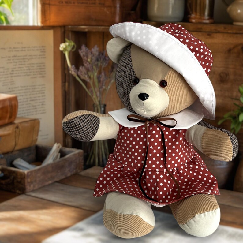 Memory Bear Pattern Easy 14" Clothes for Bear Sewing Pattern Simple ...
