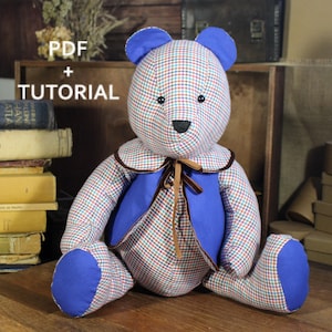 Memory Bear Easy 18 Sewing Pattern Simple Bear Pattern Sewing Pattern ...