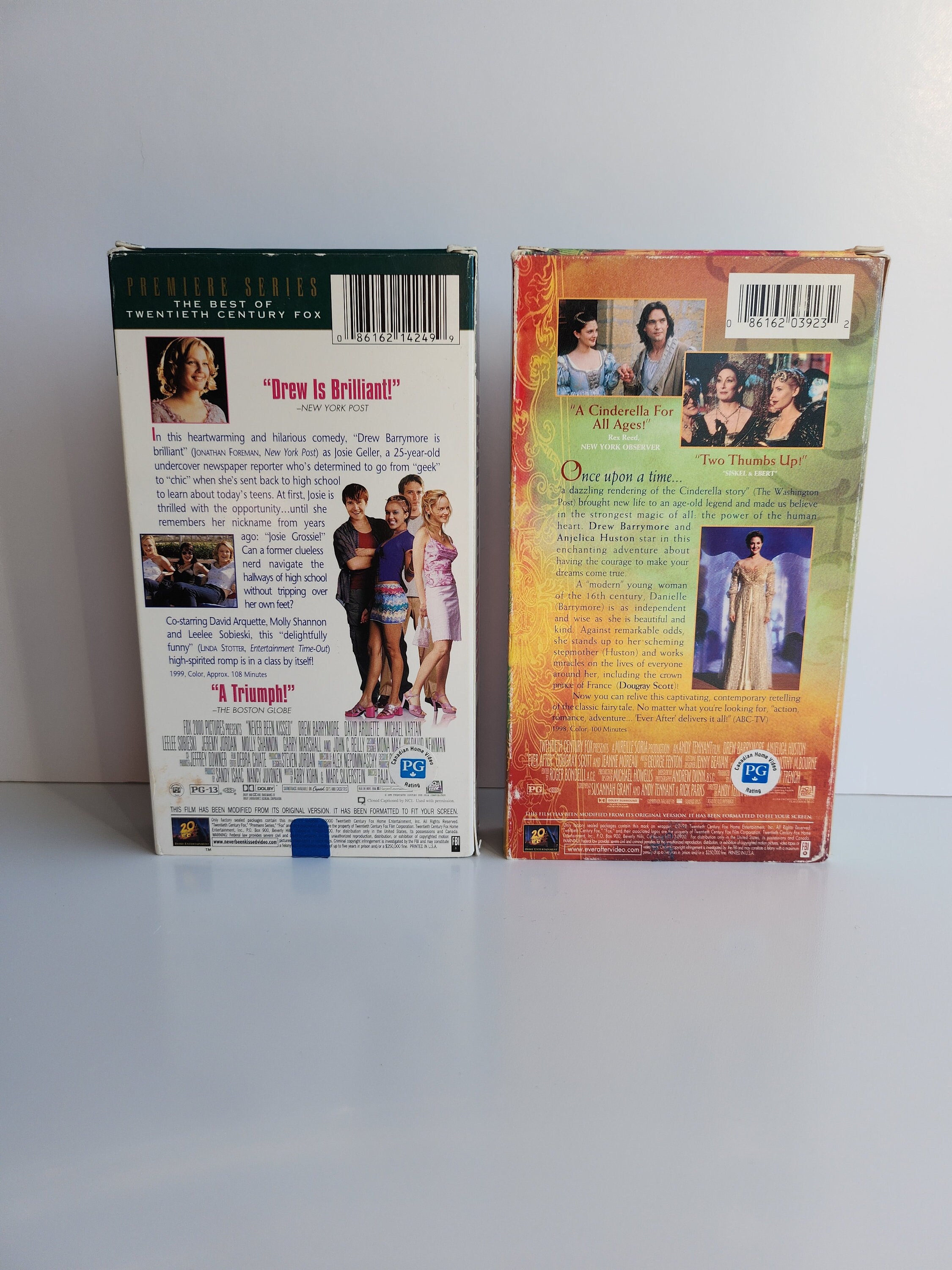 Drew Barrymore 1990s Rom Com VHS Double Feature Ever After 1998 and ...