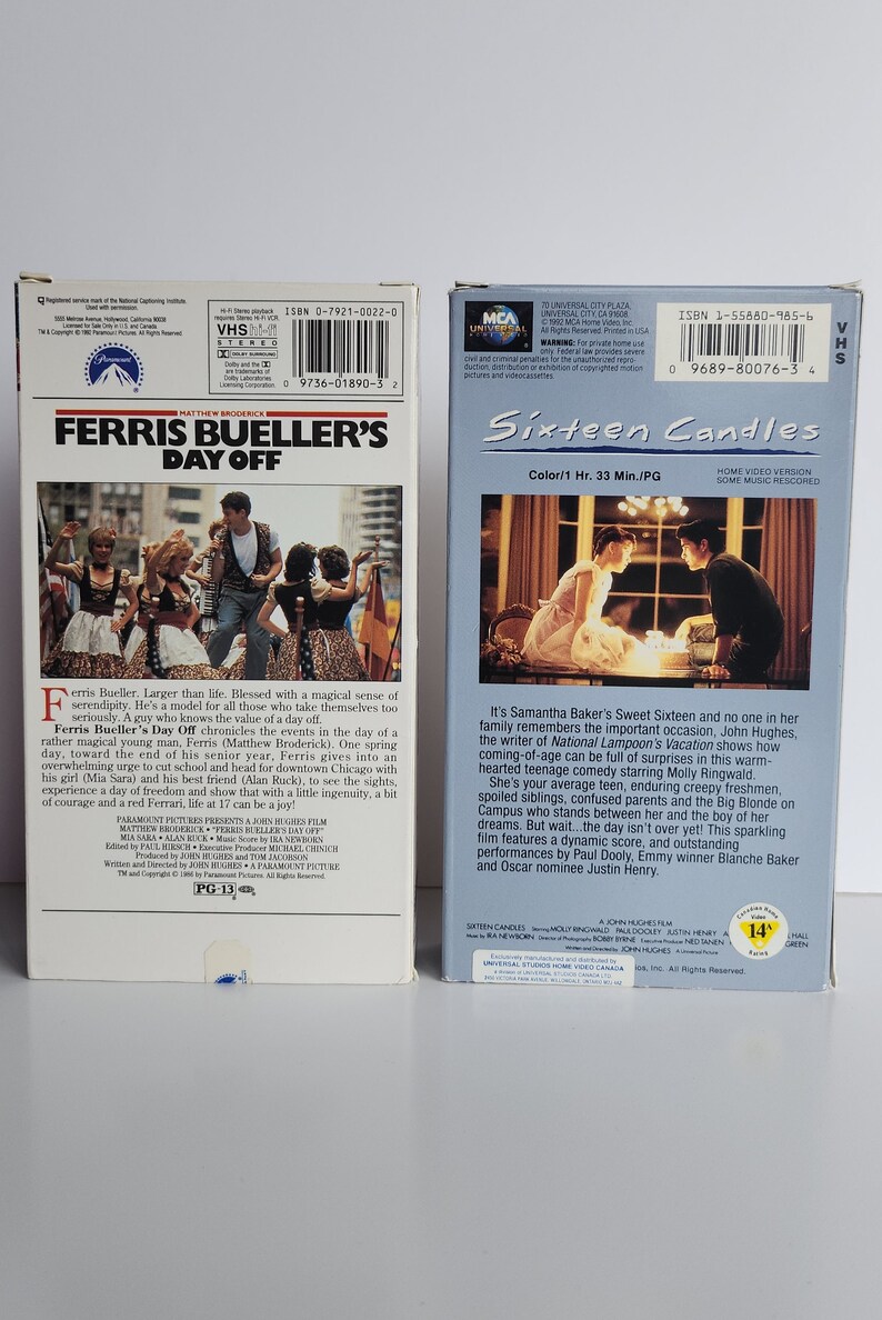 John Hughes 1980s Rom Com VHS Double Feature Sixteen Candles 1984 and ...