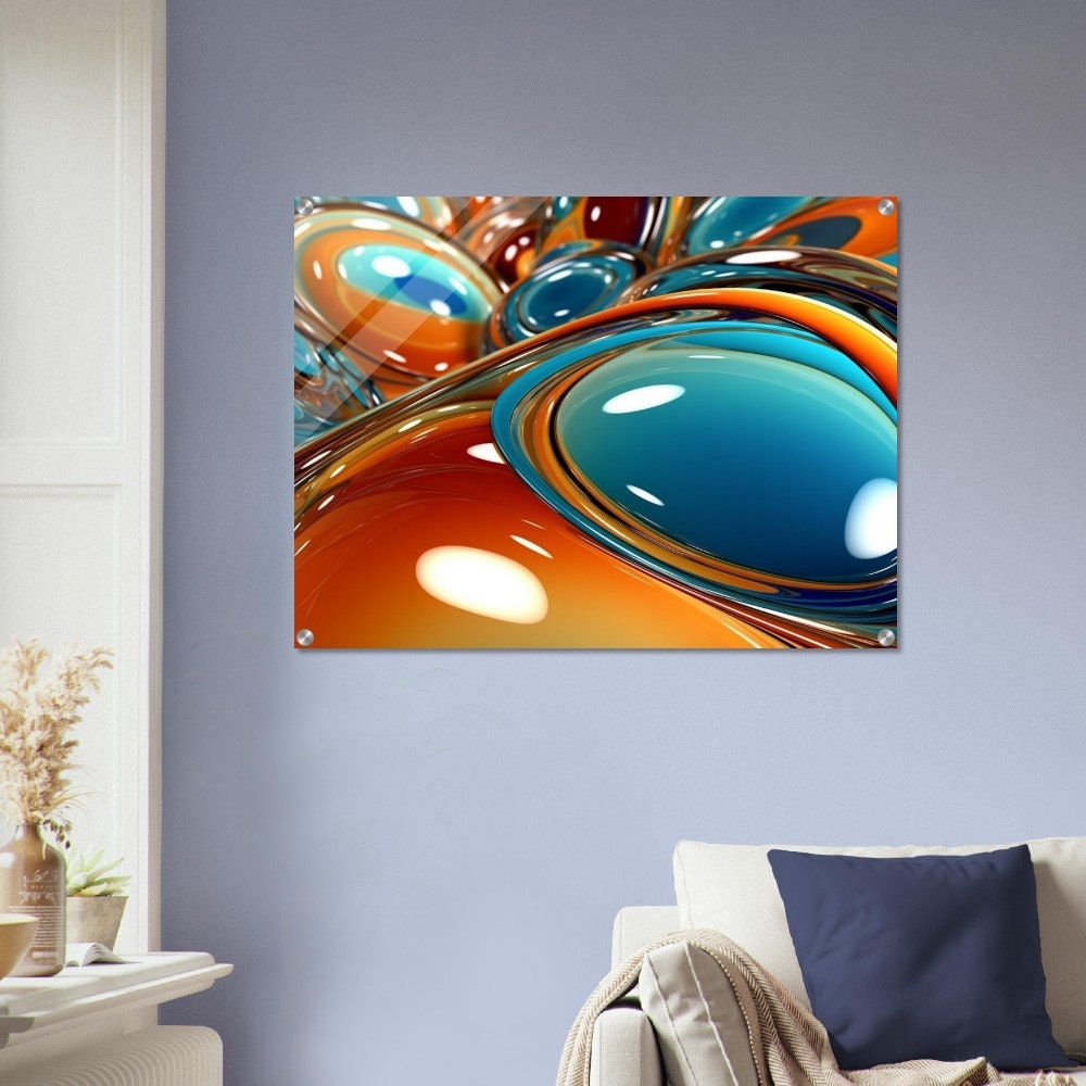 Abstract Modern Wall Art Abstract Glass Wall Art Glass Printing Wall ...