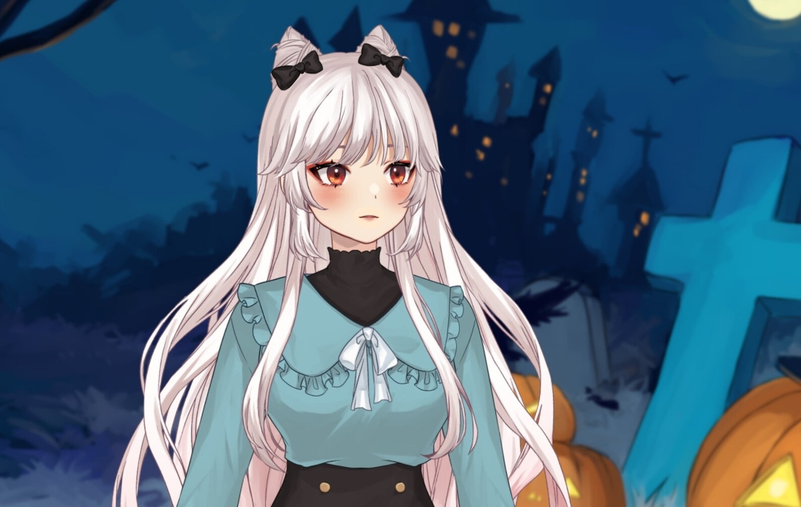 Premade Live 2d Vtuber Model Cute Bun Anime Girl for Vtubing Streaming ...