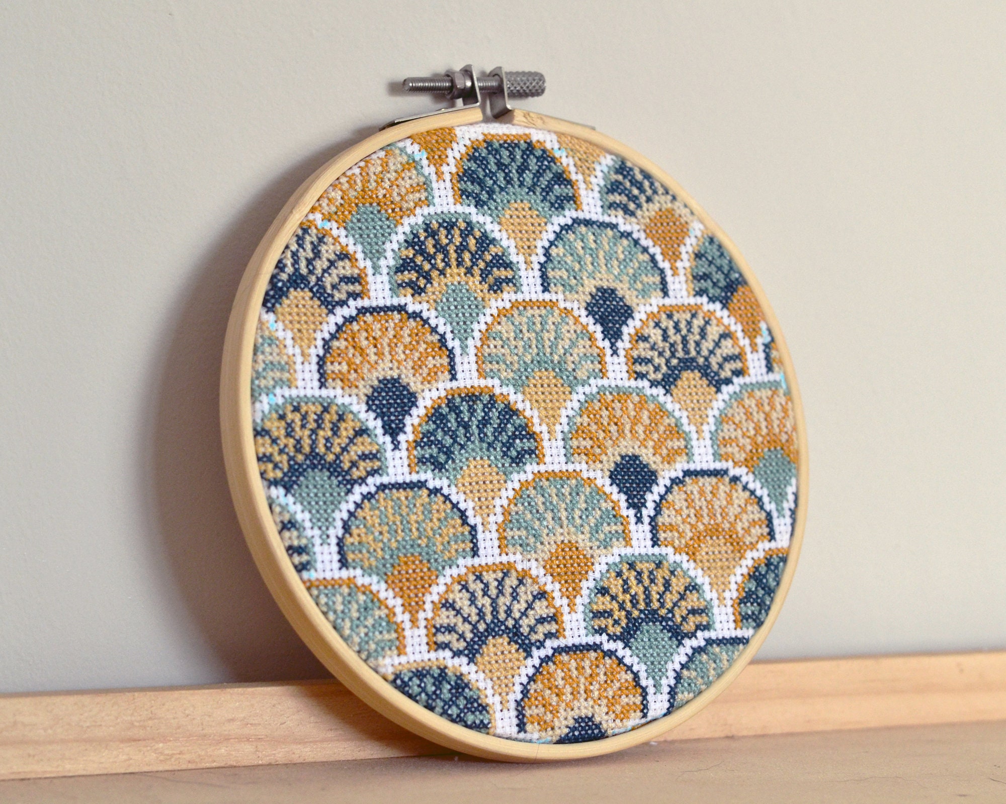 Abstract Geometry Cross Stitch Pdf Pattern for Instant - Etsy