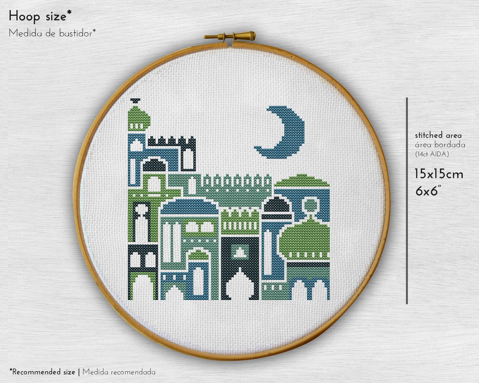 Night Arabian Cross Stitch Pattern PDF to Instant Download, Arabian ...