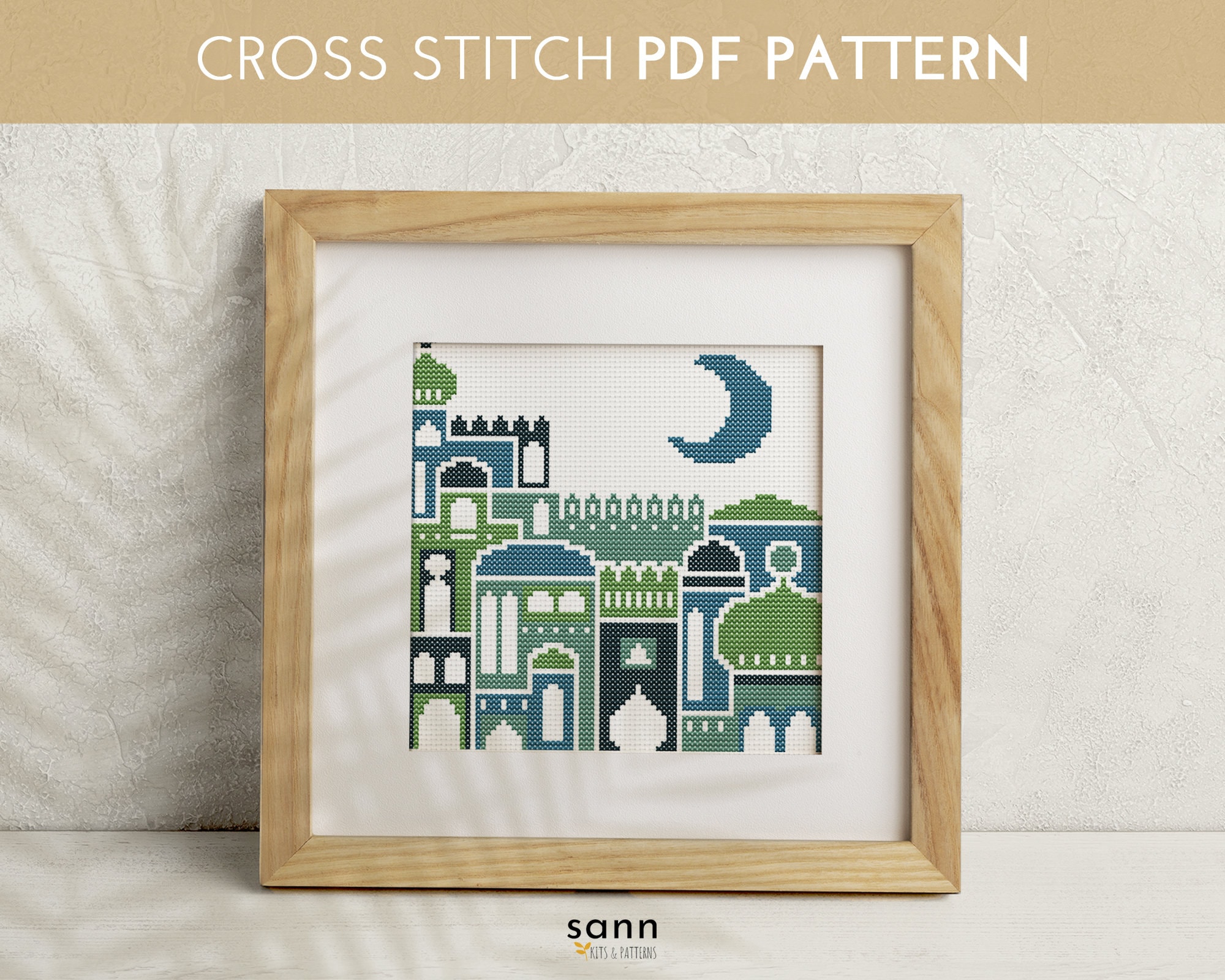 Night Arabian Cross Stitch Pattern PDF to Instant Download, Arabian ...