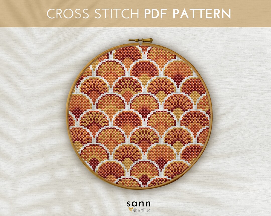 Moroccan Tile Embroidery Pattern for Instant Download, Tile Cross ...